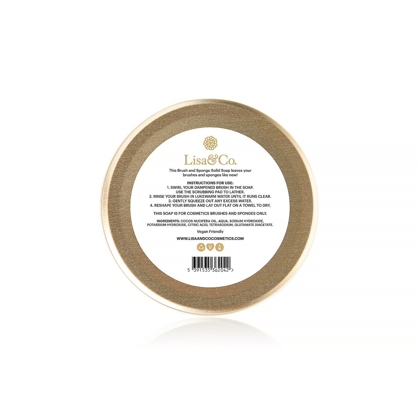 BRUSH & SPONGE SOLID SOAP – Lisa & Co Cosmetics